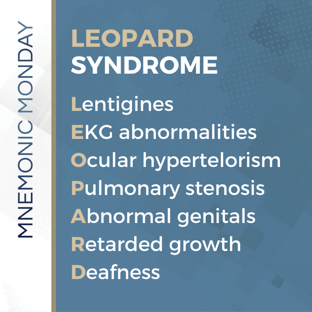 It's Mnemonic Monday! LEOPARD Syndrome - Next Steps in Dermatology