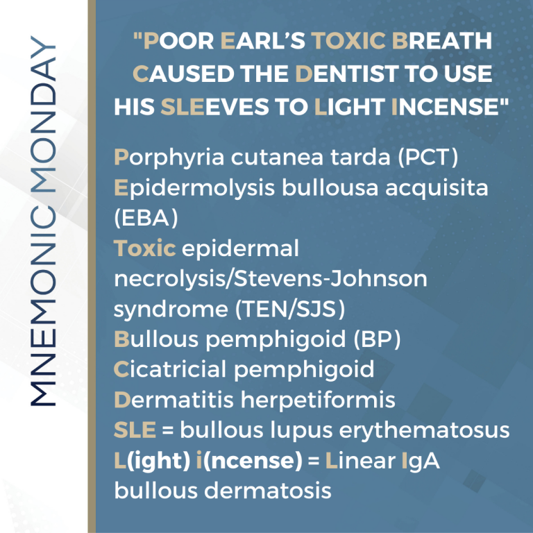 dermatology mnemonics Archives - Next Steps in Dermatology