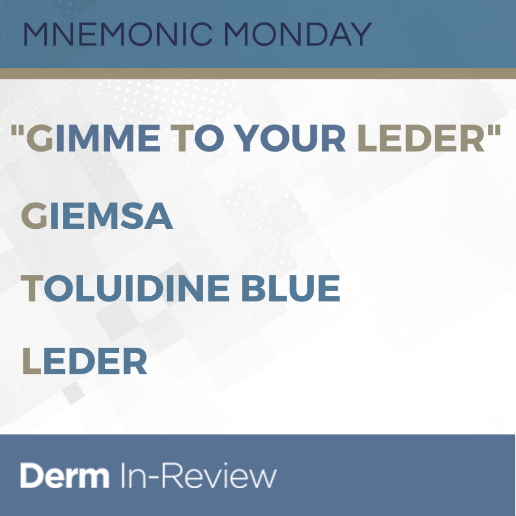 dermatology mnemonics Archives - Next Steps in Dermatology