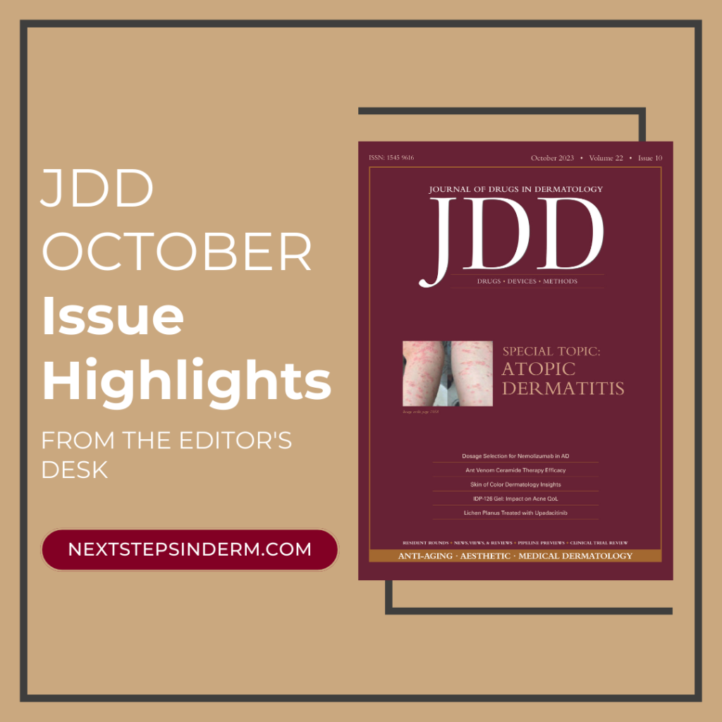 JDD October 2023 Issue Highlights | Special Topic: Atopic Dermatitis ...