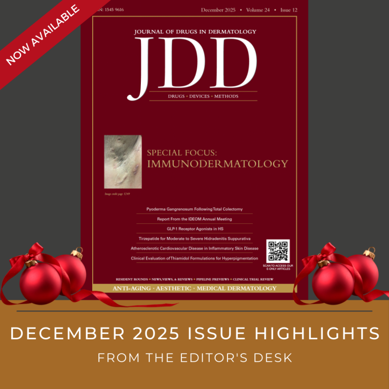 JDD December 2025 Issue Highlights | Special Focus: Immunodermatology ...